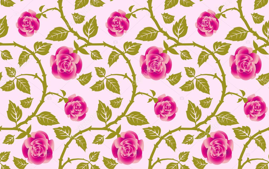 Seamless texture, flower of roses. Stock Vector Image by ©GlassCuter ...