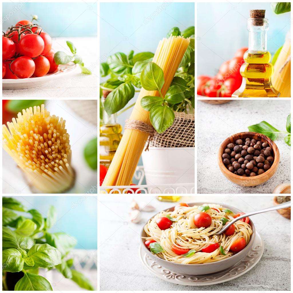 Pasta collage — Stock Photo © mythja #67584449