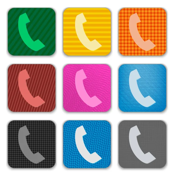 Handset sign in phone Icon Symbol. Flat Design collection Stock Vector ...