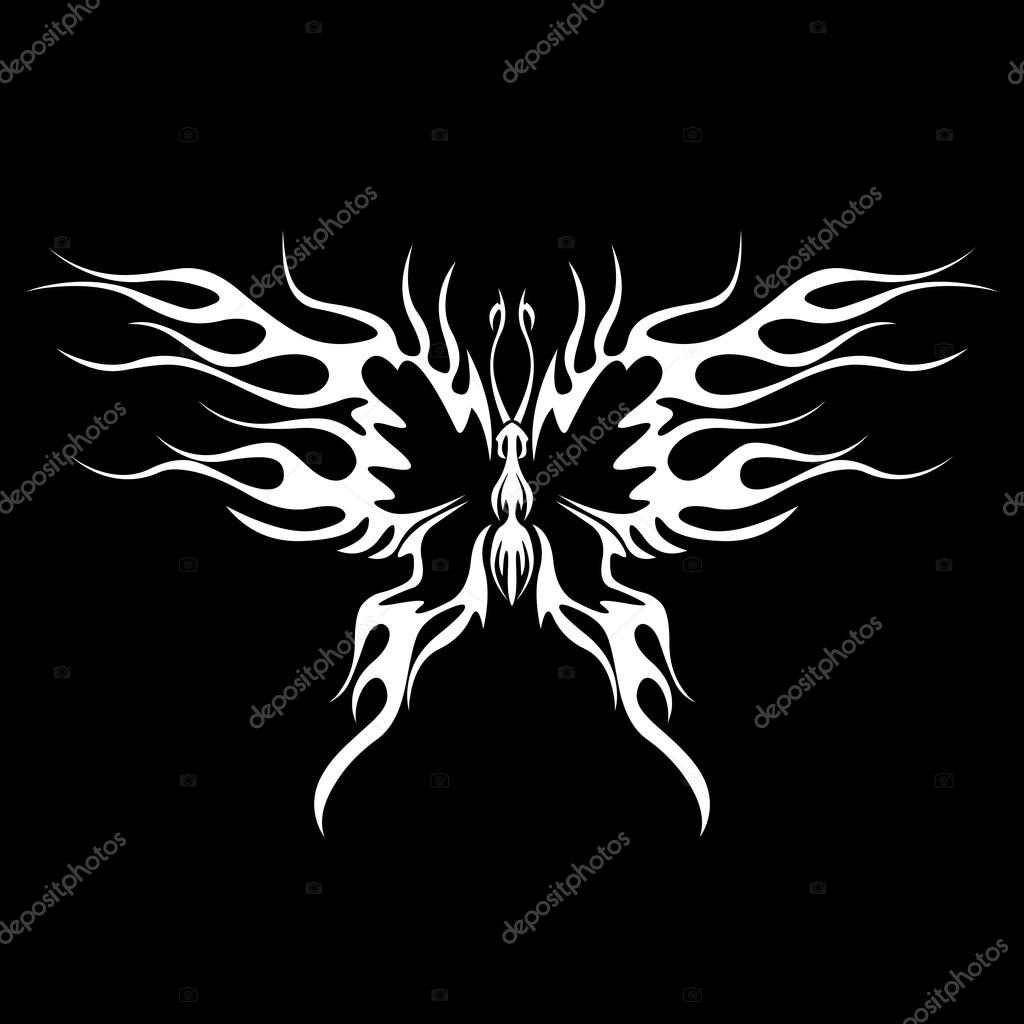Flaming butterfly Stock Vector Image by ©Bastetamon #65719649