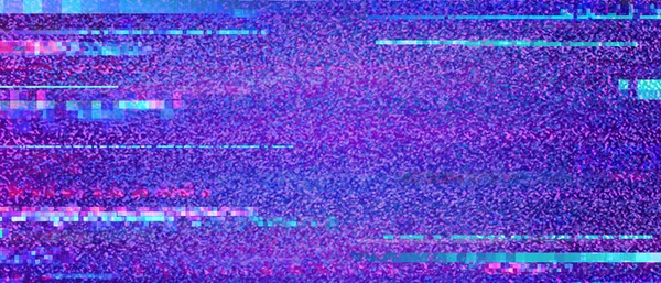 Glitchy colorful pixelated tv noise background. Interference stripes ...