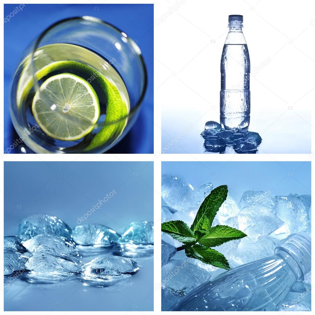 Cold water collage — Stock Photo © Dmitry_Tsvetkov #52815051