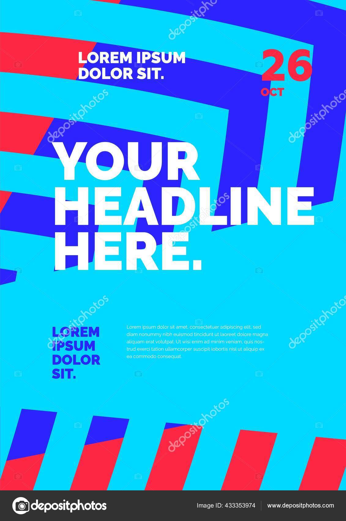 Poster design for fun event, party or competition. Stock Vector Image ...