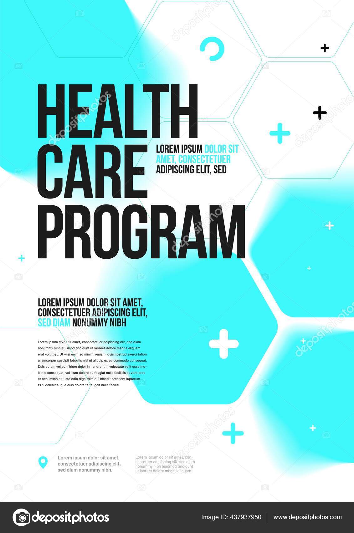 Vector layout design template for medicine. A4 size. Stock Vector by ...