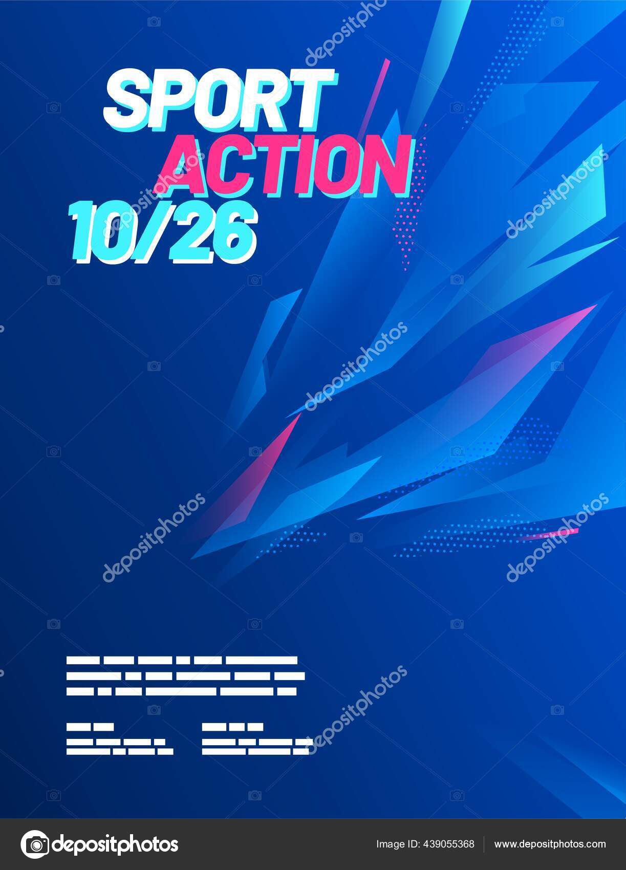 Layout design template with abstract dynamic shapes. Stock Vector Image ...