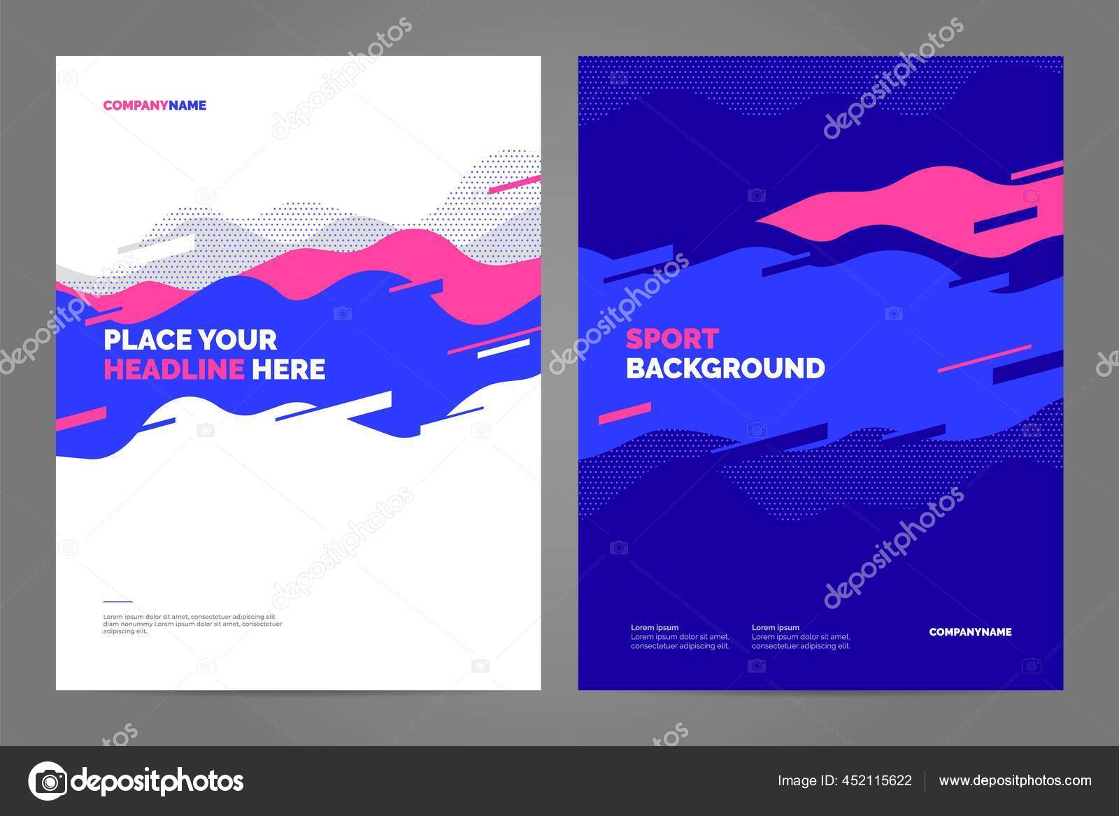 Layout poster template design for sport event Stock Vector by ...