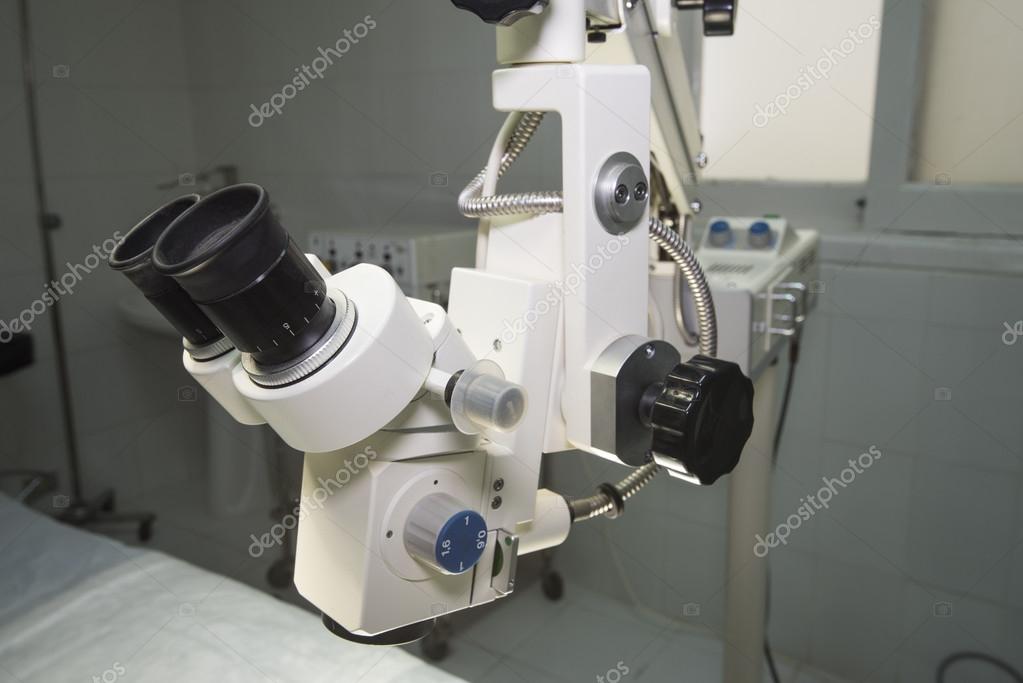 Hi-tech microscope in an operating room — Stock Photo © paulvinten ...