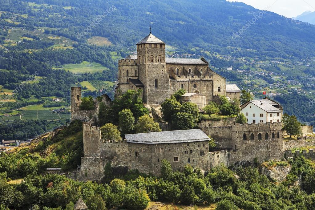 Sion castle switzerland Stock Photo by ©delkoo 122069460