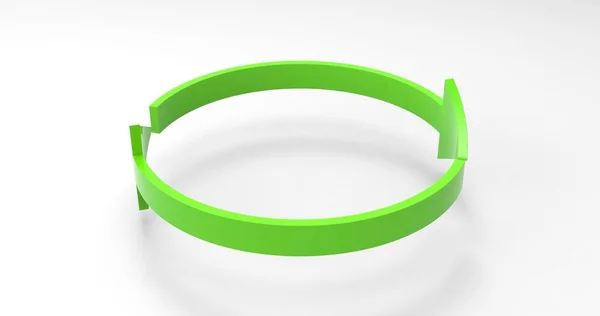 Grøn Eco Genbrug pile, Genbrugt ikon og Rotation Cycle Symbol med pile ...