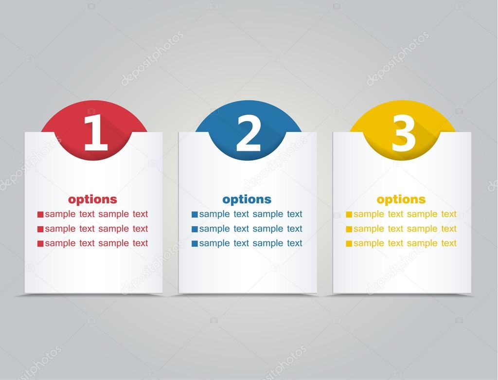 Numbered Banners Stock Vector Image by ©odina222 #70120877