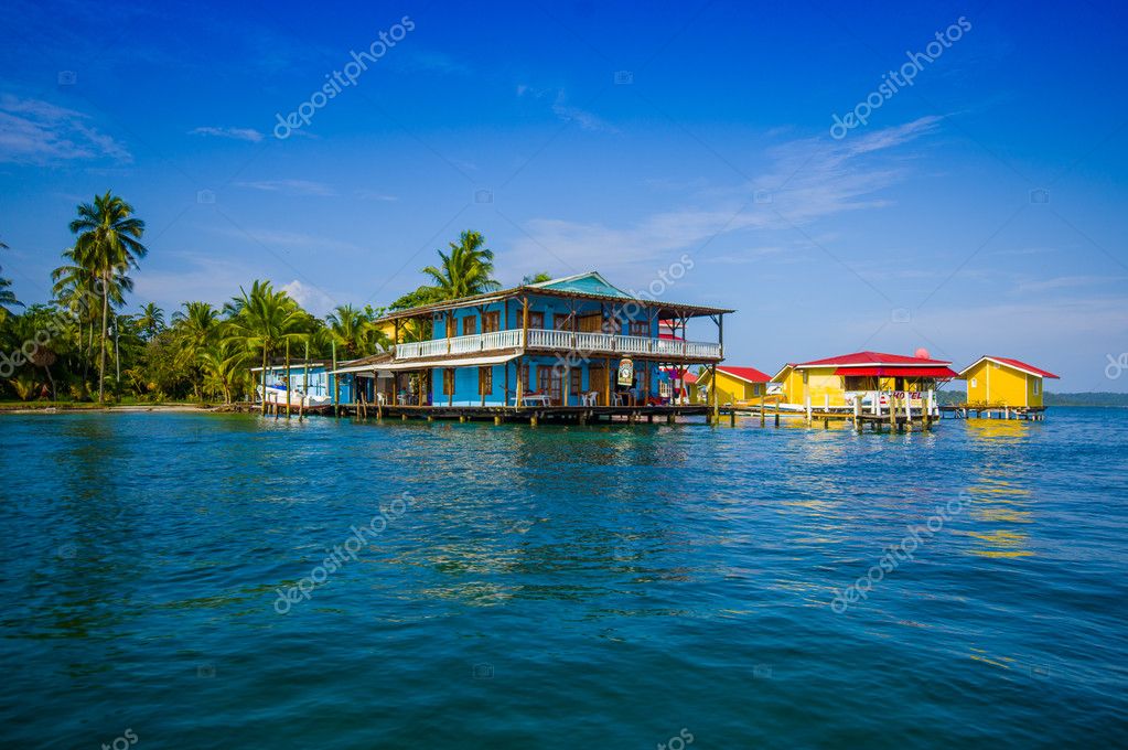 ISLA COLON, PANAMA - APRIL 25, 2015 : Colon Island is the northernmost ...