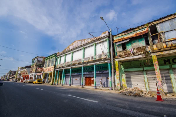 COLON, PANAMA - APRIL 14, 2015 : Colon is a sea port on the Caribbean ...