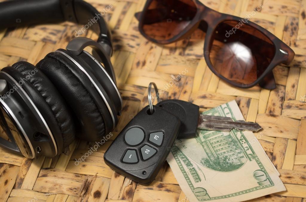 Personal belongings of typical woman, daily life concept, mobile phone ...