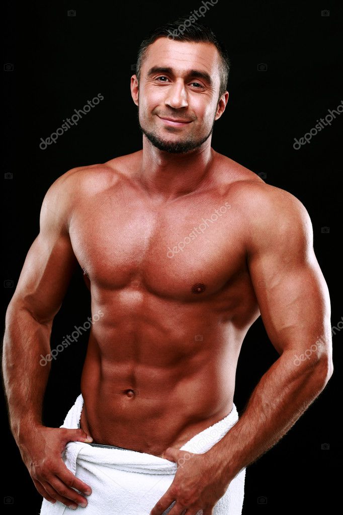 Handsome sportsman isolated — Stock Photo © Vadymvdrobot #53571701