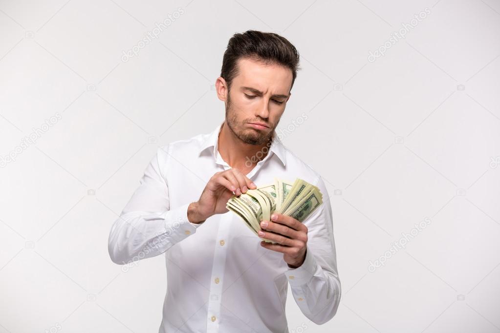 Normal Guy Counting Money