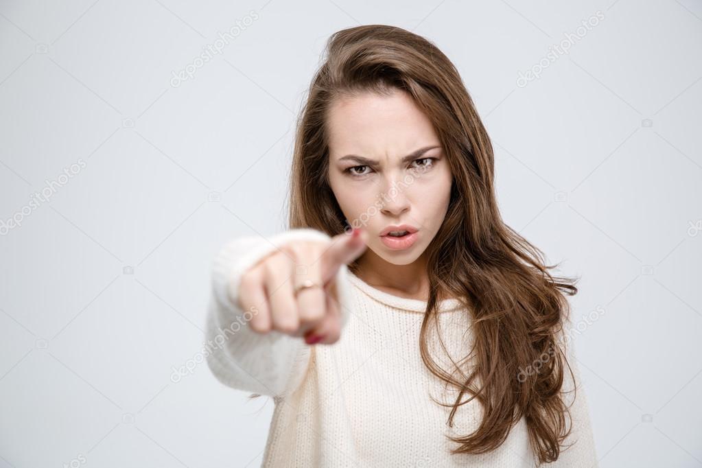 Pointing Finger At You Angry