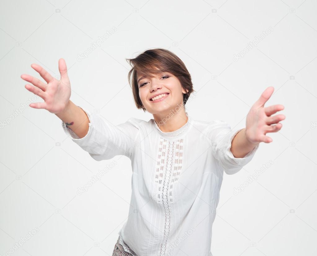 Hand Reaching Towards Camera