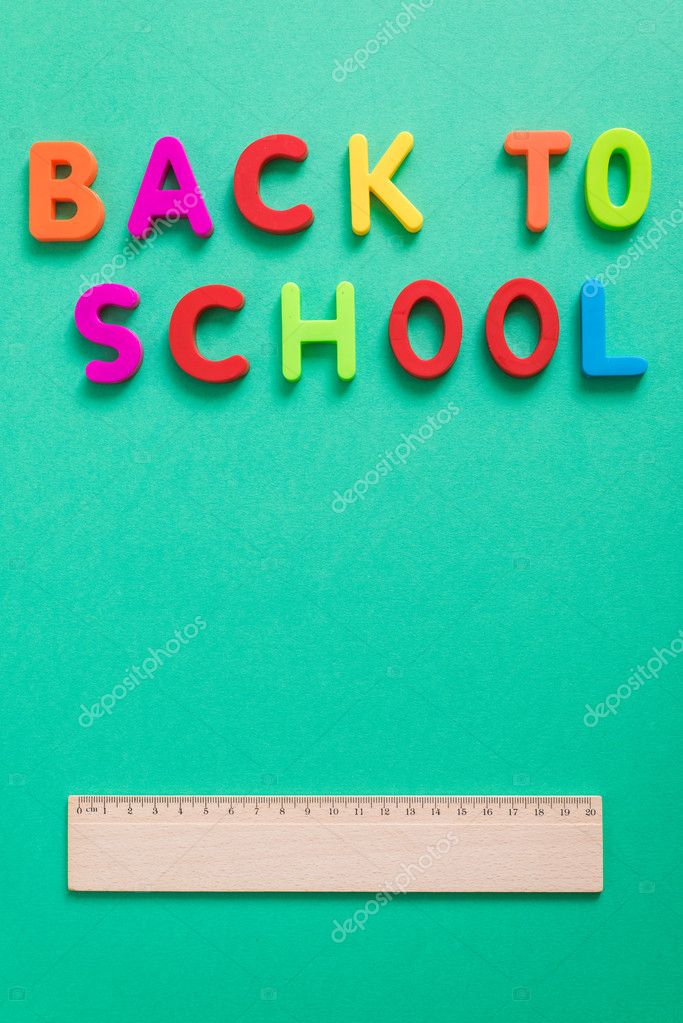 Back to school letters Stock Photo by ©merc67 117637286