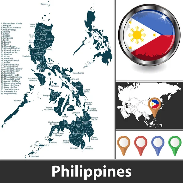 Philippines Political Map Provinces
