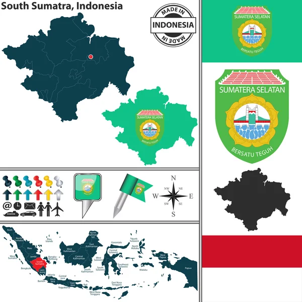 Map of North Sumatra, Indonesia Stock Vector Image by ©sateda #73420509