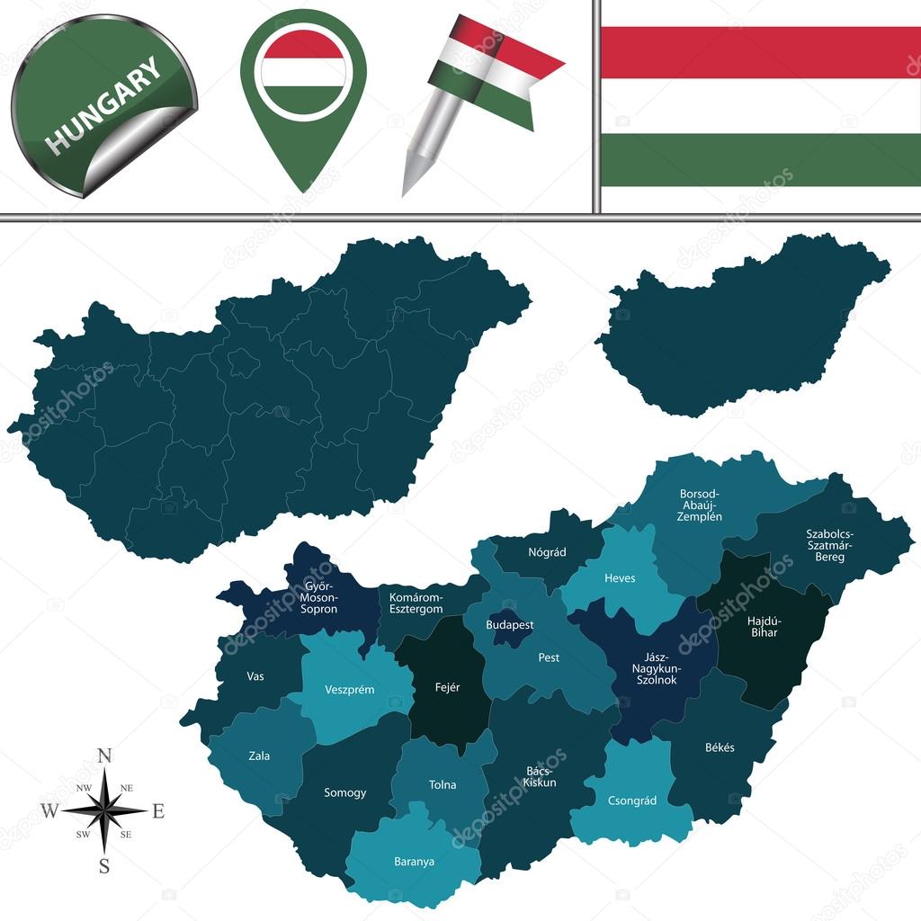 Mapa online de Hungría 2022