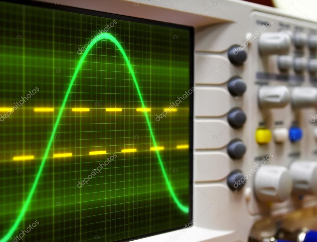 Wave on oscilloscope Stock Photo by ©LLEPOD 122417088