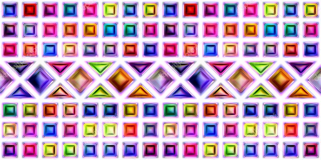 Seamless texture of abstract shiny colorful 3D illustration Stock Photo ...