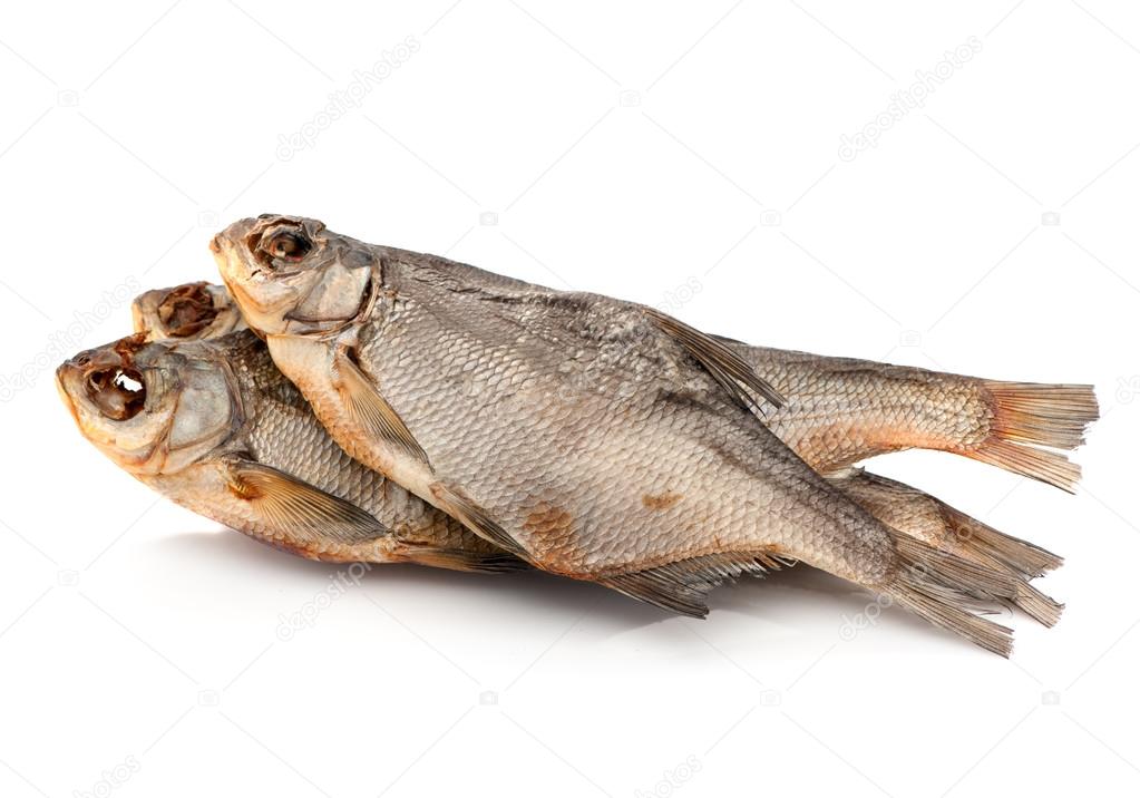 Dried fish on a white background Stock Photo by ©rozmarina 109178462