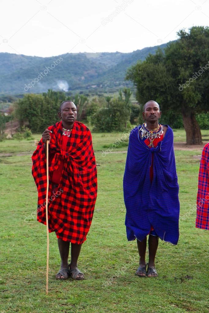 Kenyan maasai men in mantles – Stock Editorial Photo © temis1964 #61752405