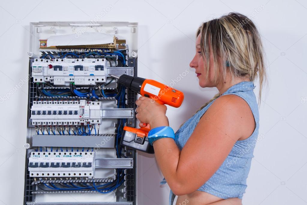 Electricians At Work Female