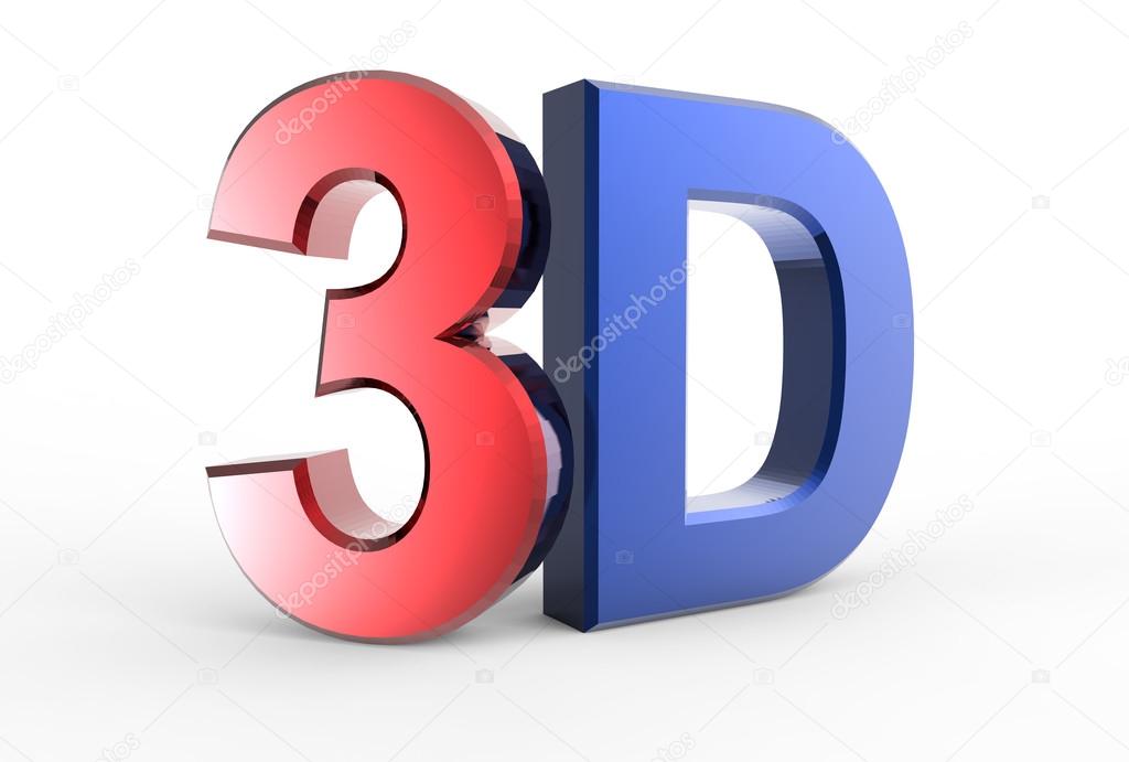 3D logo isolated on white background with reflection effect Stock Photo ...