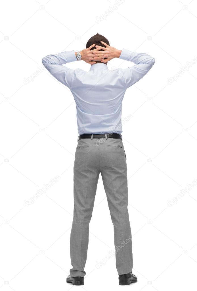 Crouching Person Back View