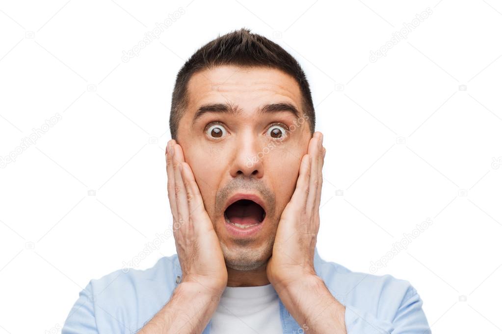 Man Screaming In Fear