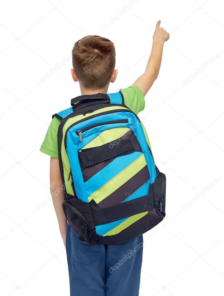 Happy student boy with school bag Stock Photo by ©Syda_Productions 92449402