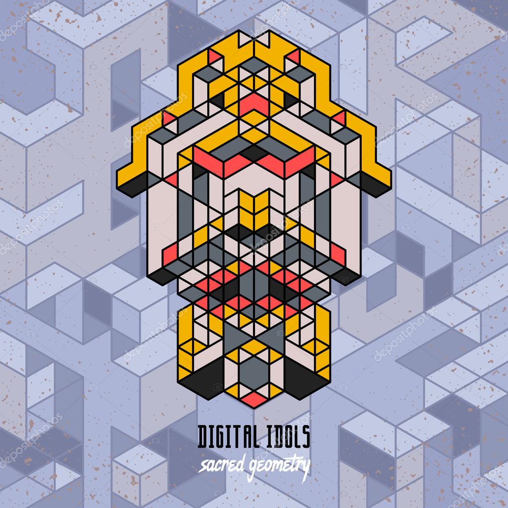 Stylish isometric idol Stock Vector Image by ©whitehoune #108119756