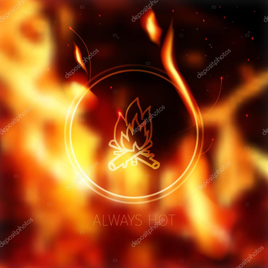 Fireplace logo sign Stock Vector Image by ©whitehoune #110079436