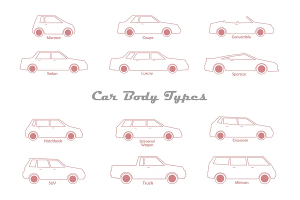Car body icons Vector Art Stock Images | Depositphotos