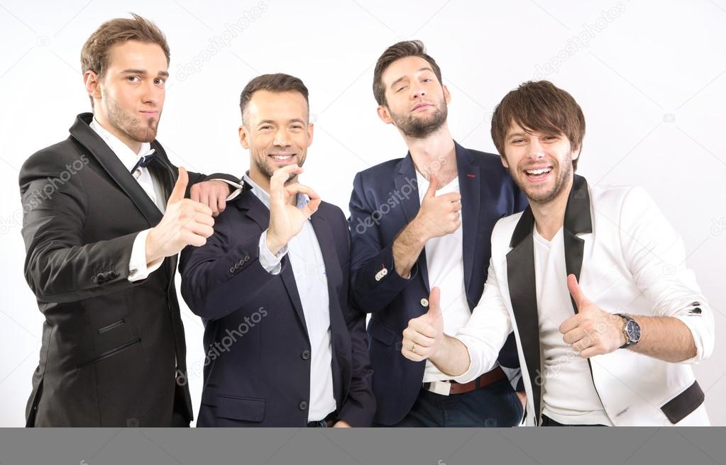 Elegant and handsome guys together Stock Photo by ©konradbak 59225097