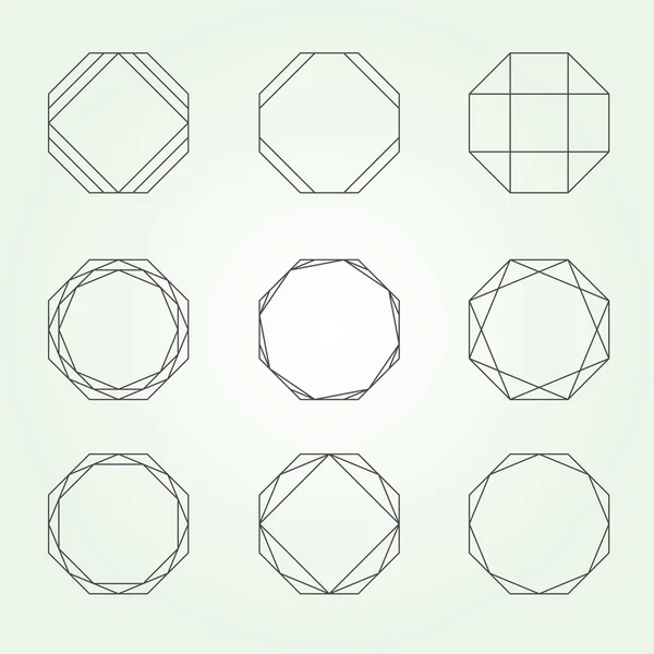 Ensemble octogone Vector Art Stock Images | Depositphotos