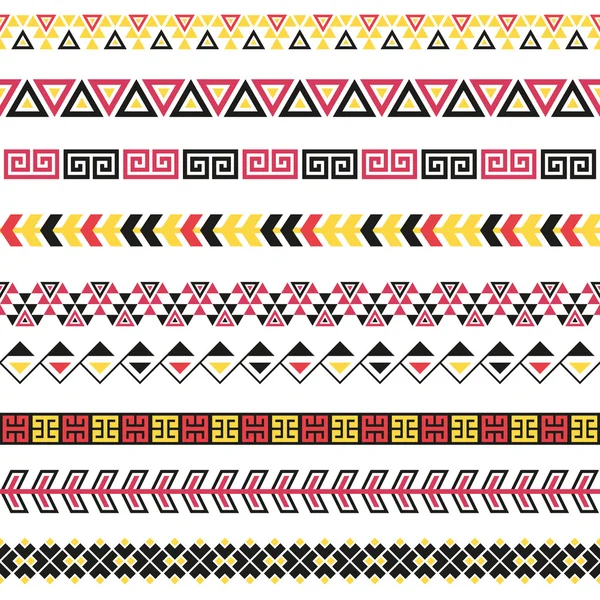 Seamless vector tribal borders. Tribal vintage ethnic seamless backdrop ...
