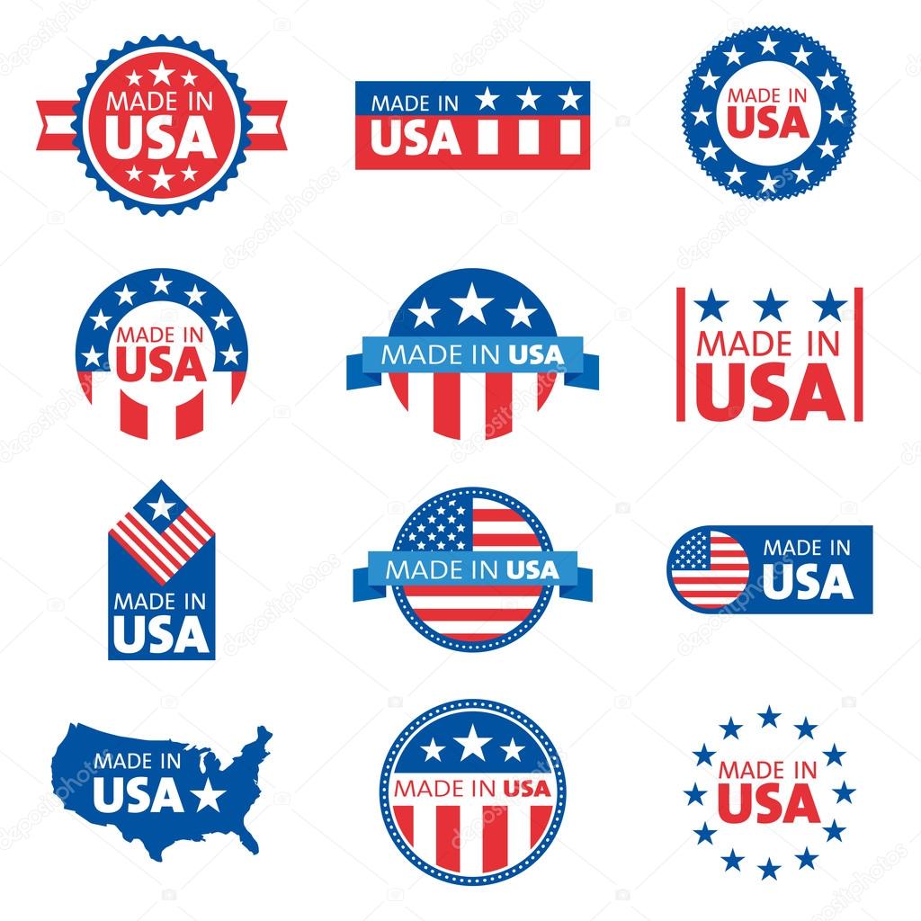 Vector set of made in the USA labels Stock Vector Image by ©alvaroc ...