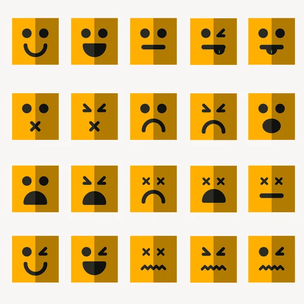Set of different emoticons vector Stock Vector by ©alvaroc 99094880