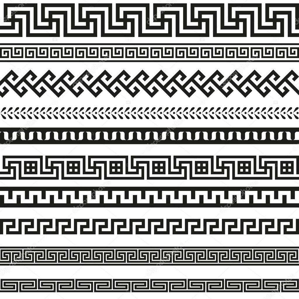 Old greek border designs Stock Vector by ©alvaroc 82473048