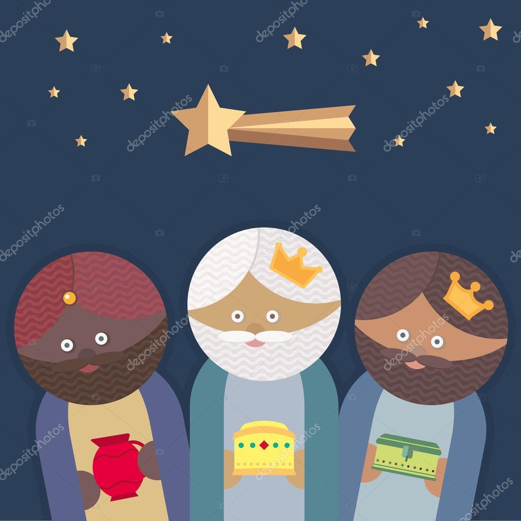 The three Kings of Orient wisemen Stock Vector Image by ©alvaroc #90590908