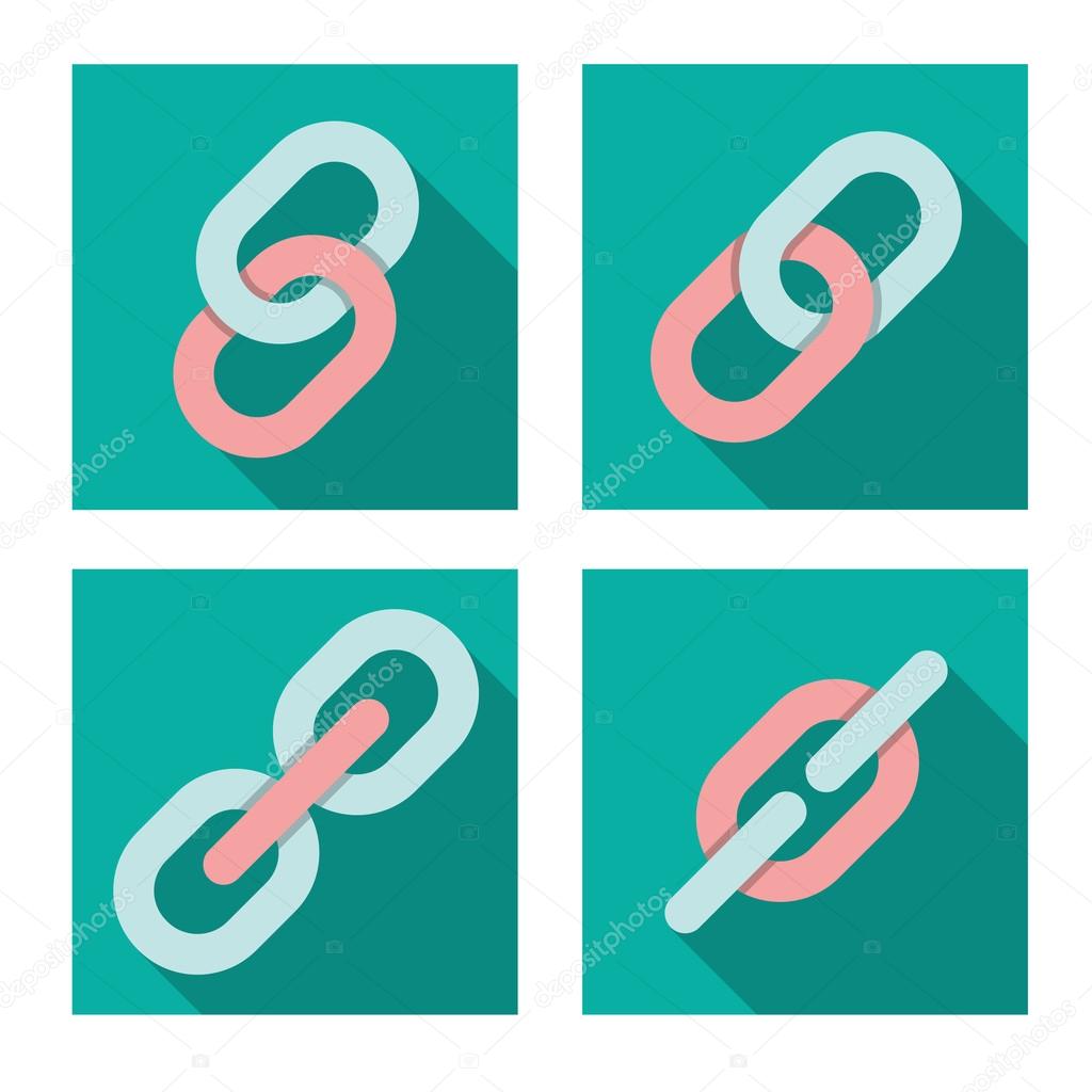 Links symbols icons set Stock Vector by ©alvaroc 95600766