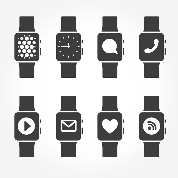 Smart Watch Icons — Stock Vector © alvaroc #96372190
