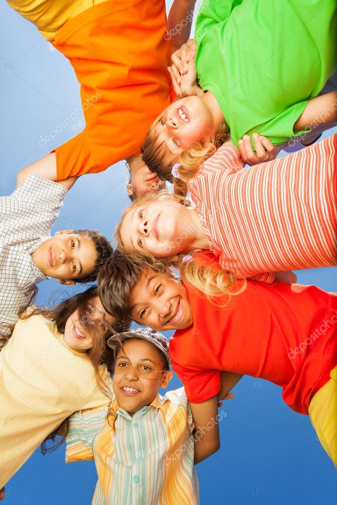 Funny kids in round Stock Photo by ©serrnovik 52643305