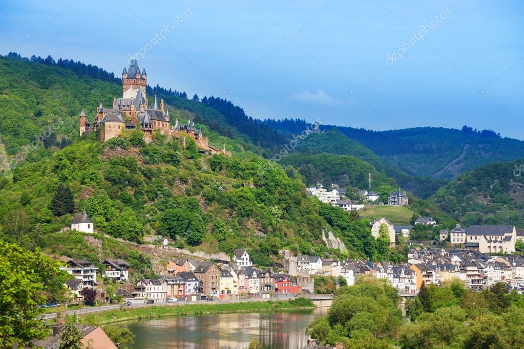 Panorama of Cochem with castle — Stock Photo © serrnovik #65890187