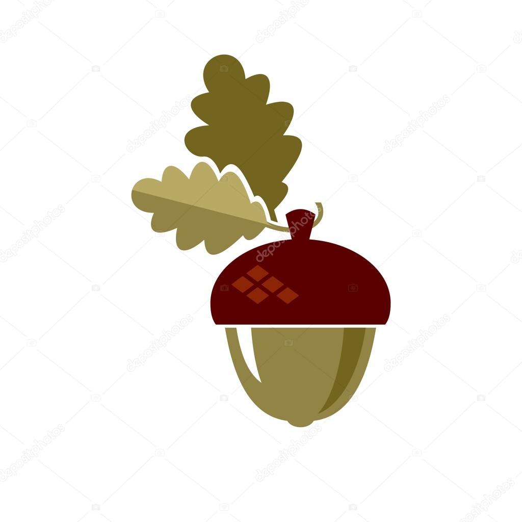 Acorn icon. vector symbol Stock Vector Image by ©artist_as #123500718