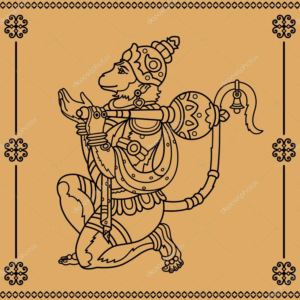 Hanuman Stock Vector Image by ©svetik #56834761